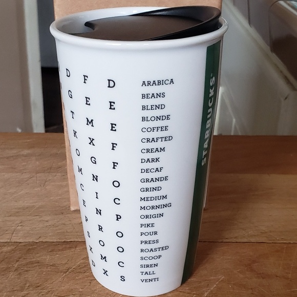 Starbucks | Other | Starbucks Word Search Double Wall Traveler | Poshmark